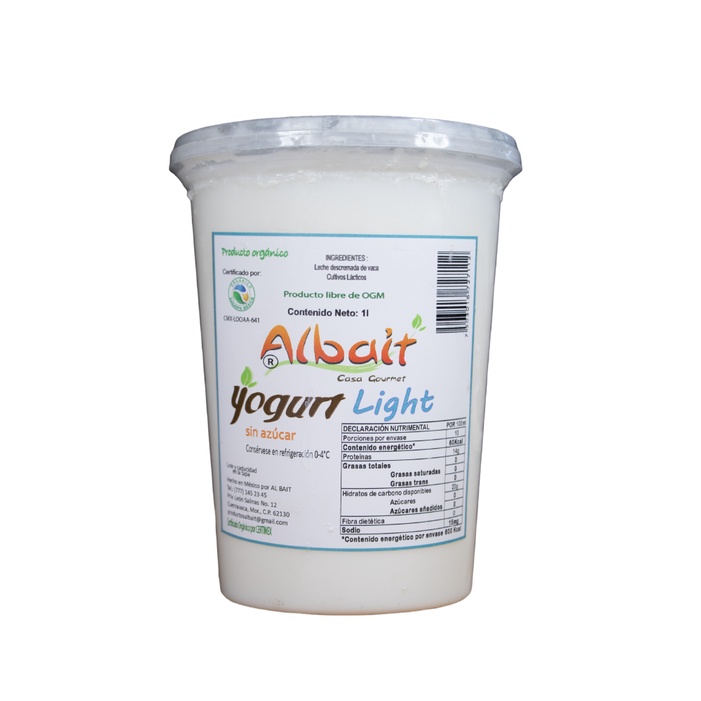 Yogurt natural light 1l (Albait) | The Green Corner